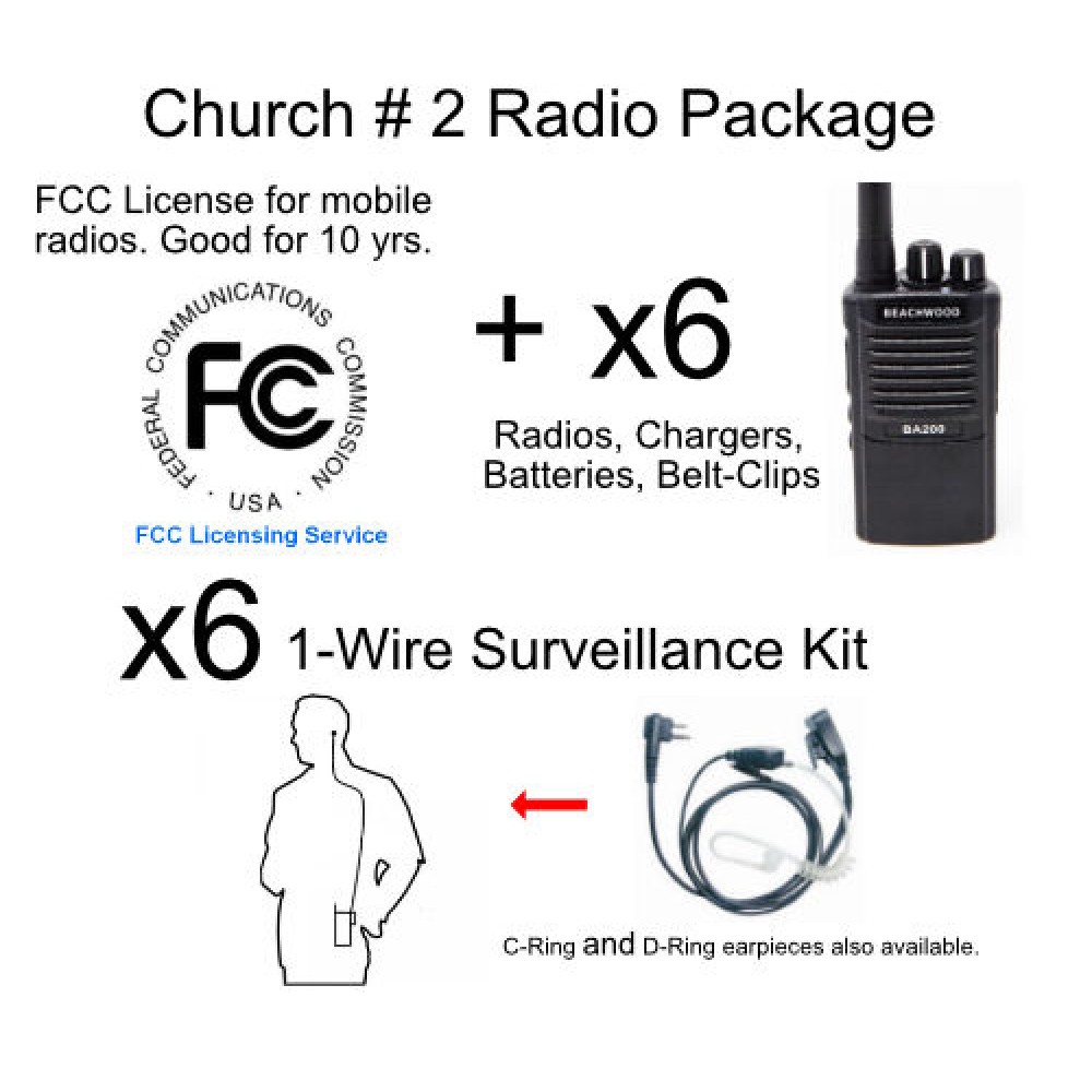 Church Two Way Radio Package # 2 | Medium to Large Campus
